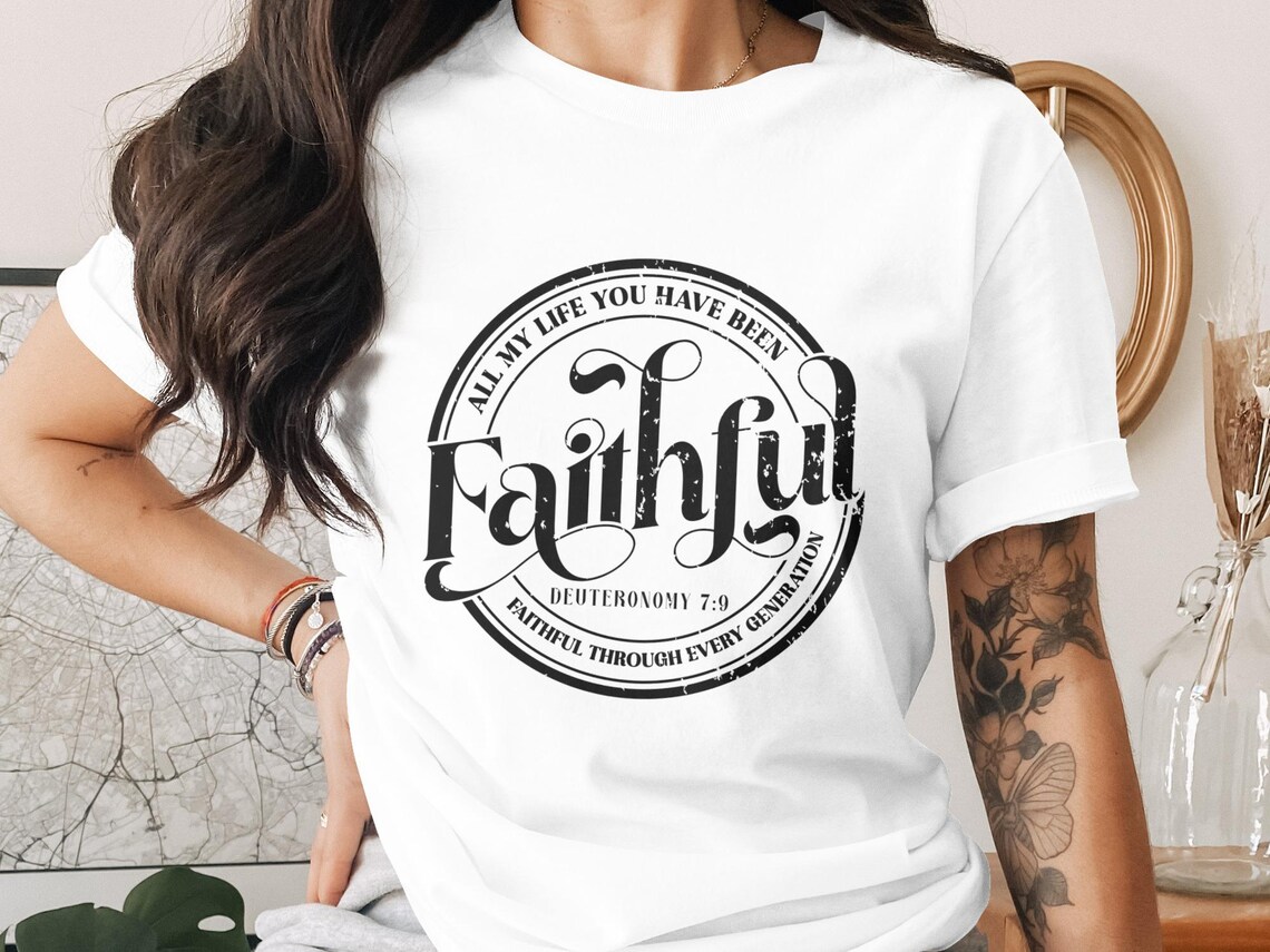 Faithful Digital Print, Christian Wall Art, Deuteronomy 7:9 Scripture ...