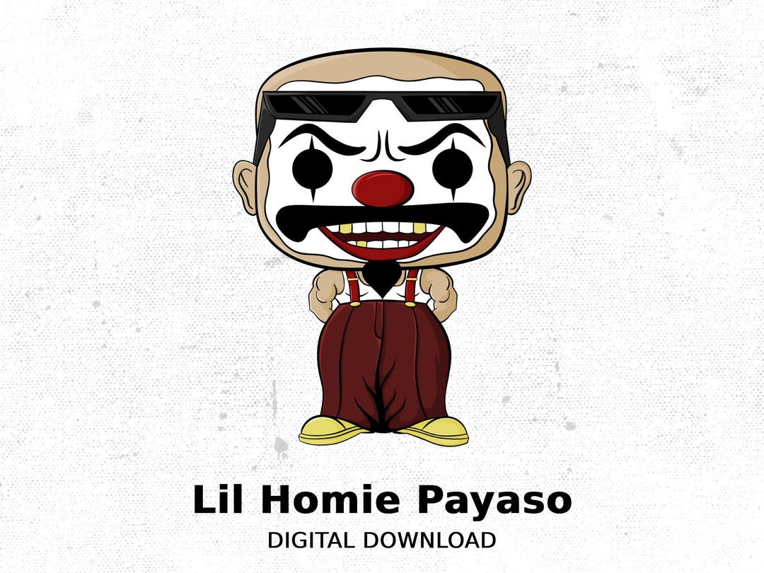 Lil Homie Payaso Digital Art Print | Chicano Lowrider Culture | Instant ...