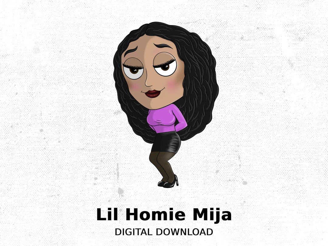 Lil Homie Mija Digital Art Print - Chicano Style Wall Decor - Instant ...