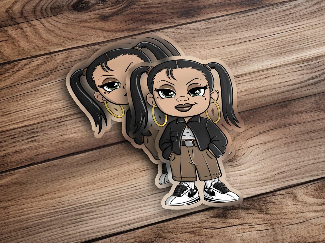 Lil Veterano Chola PNG Green Eyes, Home Drawing, Custom Chicana Digital ...