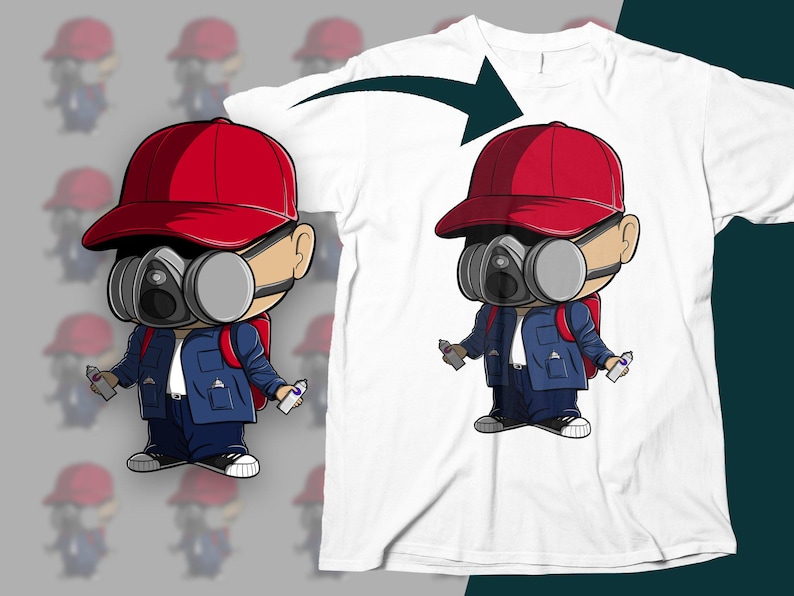 Lil Homie Mad Bomber Digital Art Print Retro Urban Illustration ...