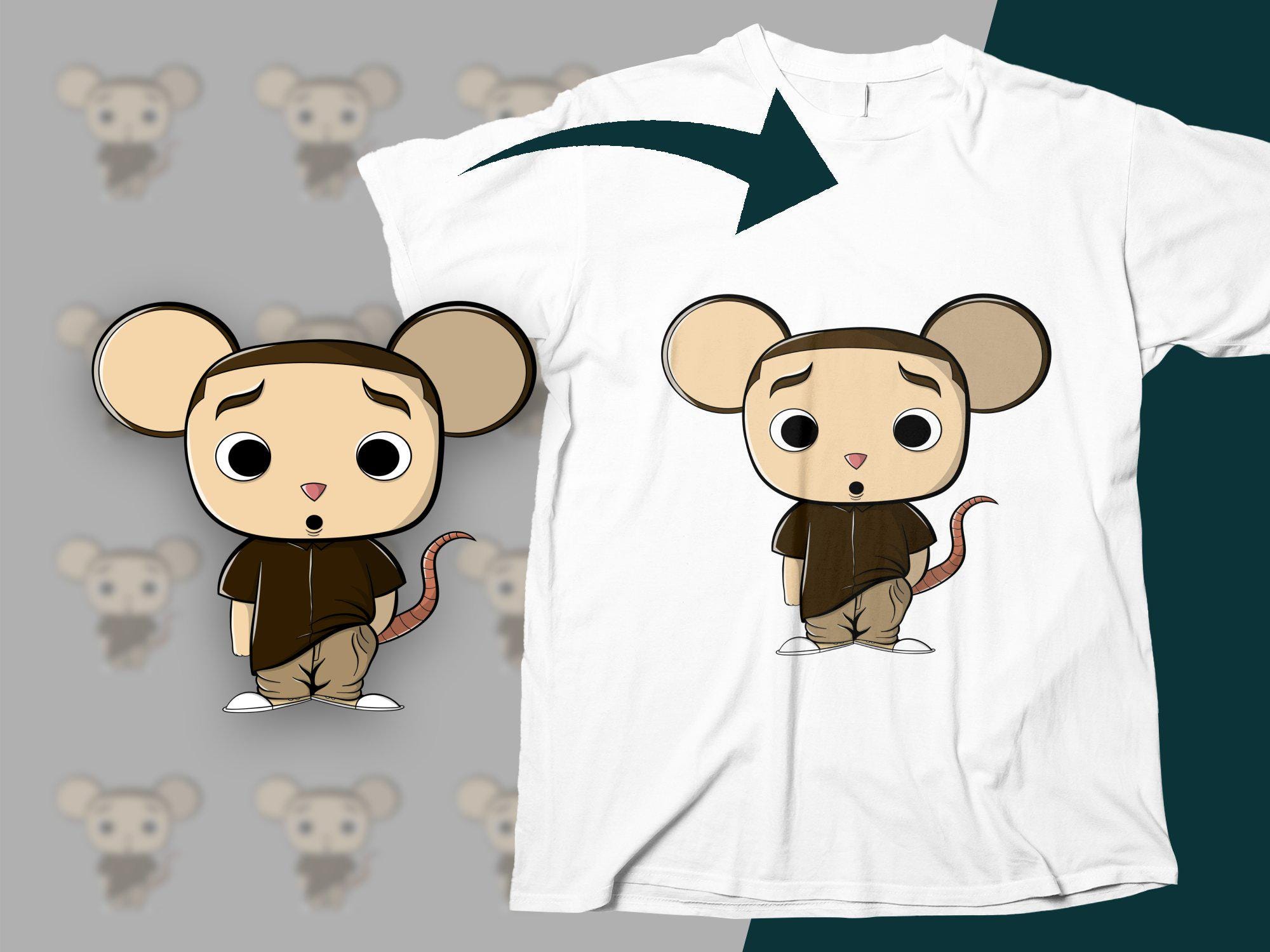 Lil Homie Lil Mousey Printable Art - Cute Digital Download Wall Decor ...