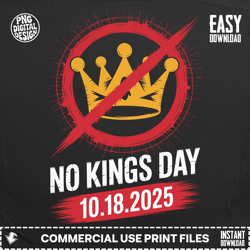 No Kings Svg Files - Etsy