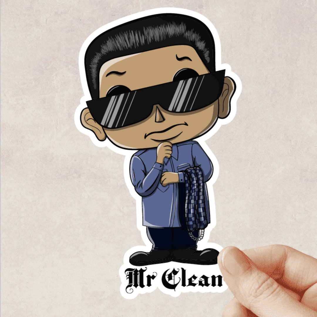 Custom Mr. Clean Homie Kiss-cut Sticker, Phat-head Style ...