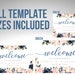 Navy Blush Wedding Welcome Sign | 3 Editable Templates Included ...