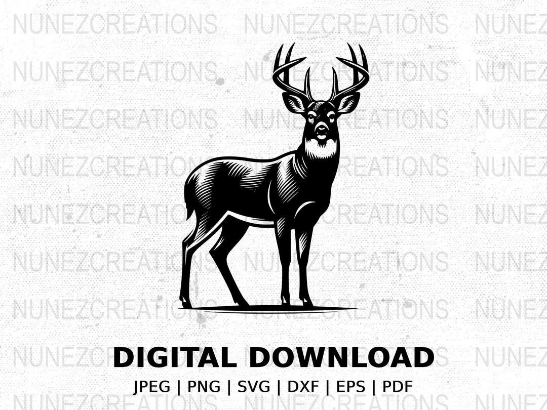 Whitetail Buck Deer SVG | Hunting SVG | Deer Head SVG | Wildlife Svg ...