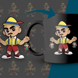 El Puppet Chicano Cholo Homie Clip Art Hand Drawn High Quality Digital ...