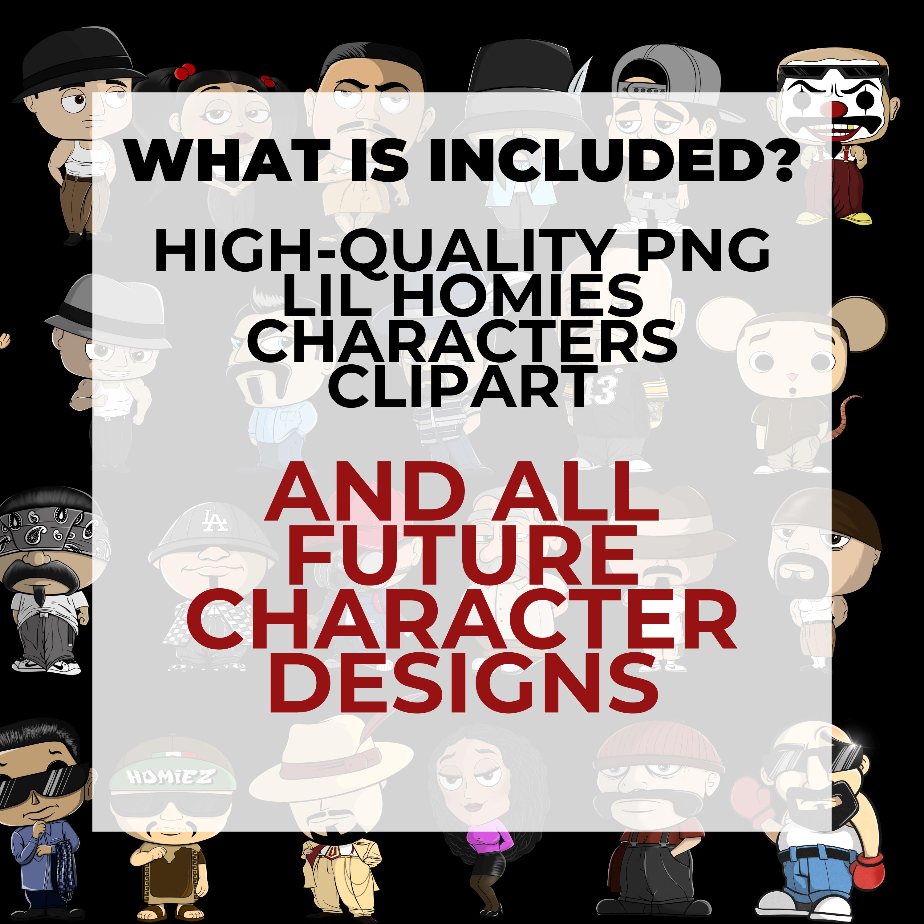 Lil Homie Veteranos Chicano Latino Character Design Bundle | Lifetime ...