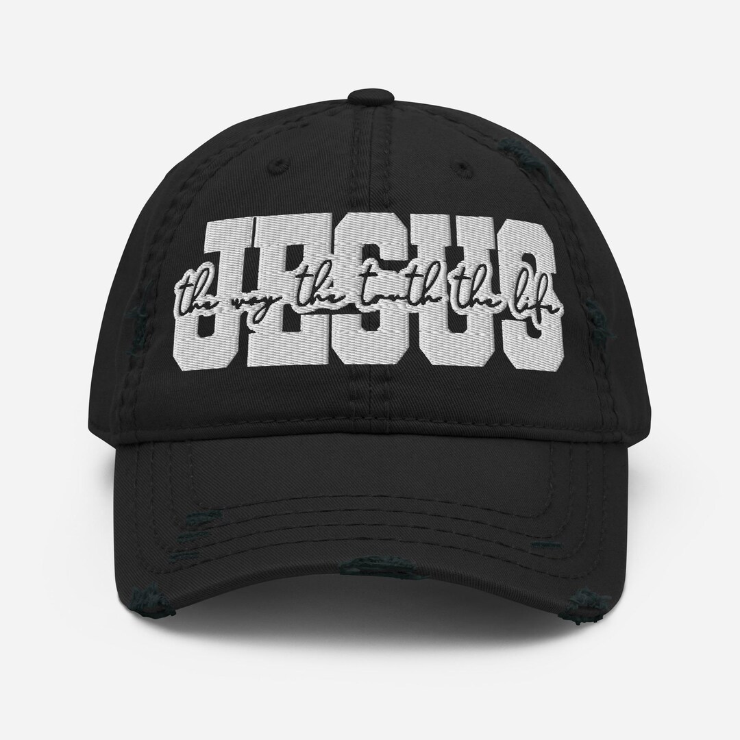 Faith Over Fear Distressed Dad Hat, Christian Cap, Faith Based Hat ...