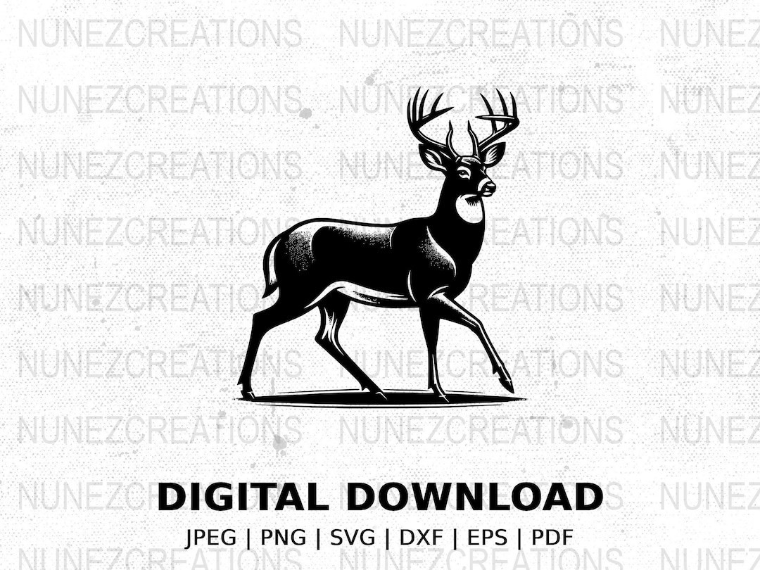 Whitetail Buck Deer SVG | Hunting SVG | Deer Head SVG | Wildlife Svg ...