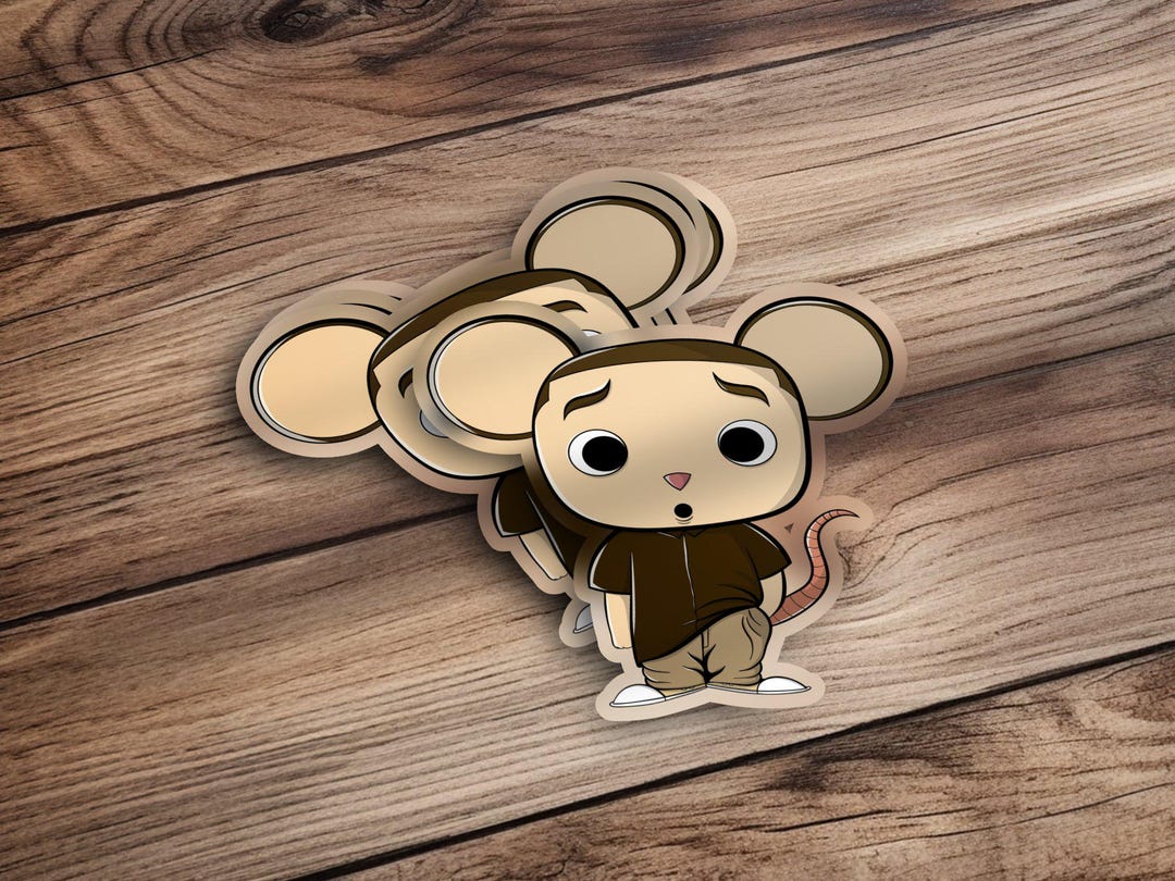 Adorable Lil Homie Mousey Sticker - Cute Cartoon Mouse Decal for ...
