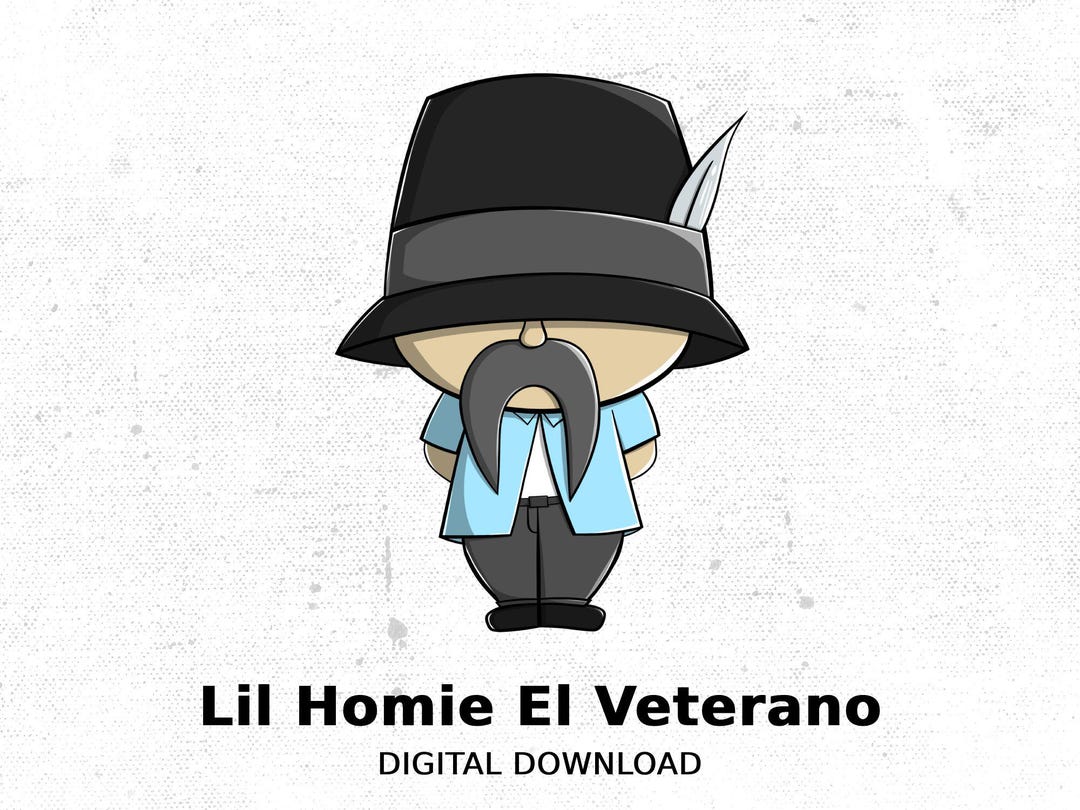 Digital Download: Lil Homie El Veterano Street Art Illustration ...