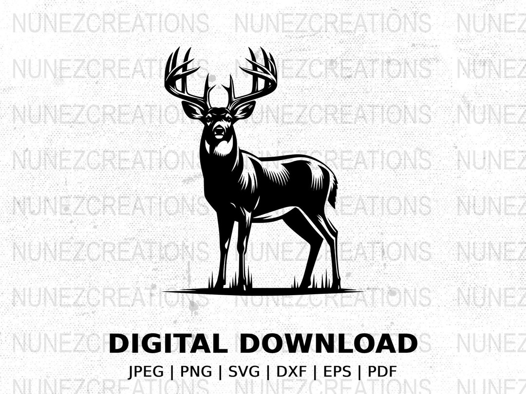 Whitetail Buck Deer SVG | Hunting SVG | Deer Head SVG | Wildlife Svg ...