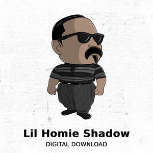Lil Homie Shadow Digital Art | Printable Hip Hop Wall Decor | Urban ...