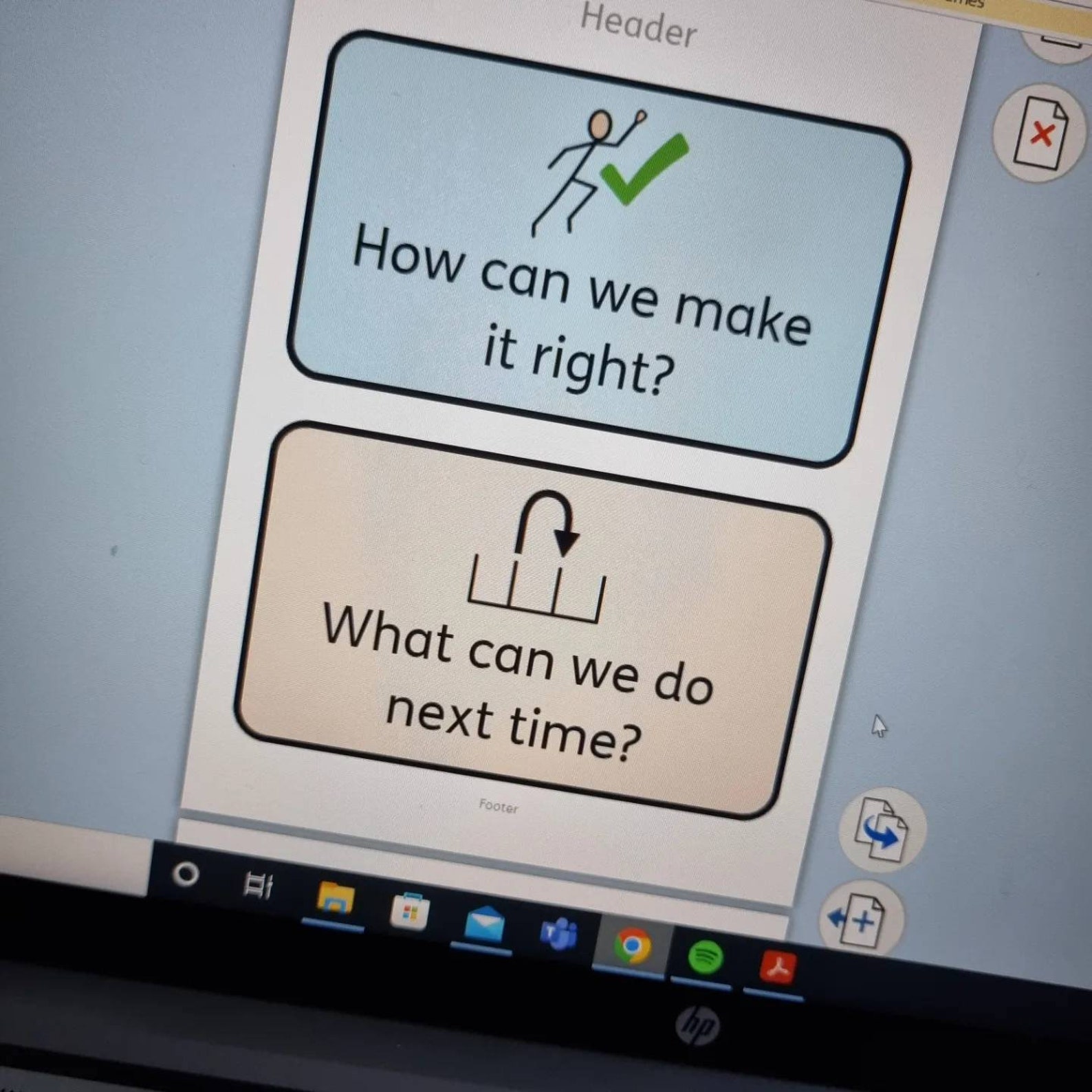 Restorative Behaviour Chart - Etsy