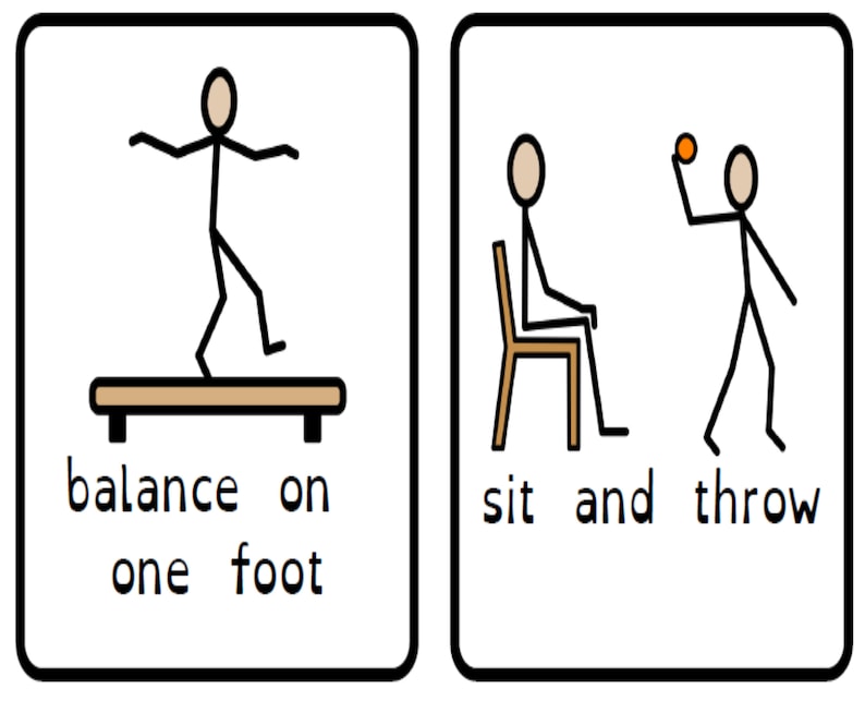 Sensory Circuit Cards - Etsy UK