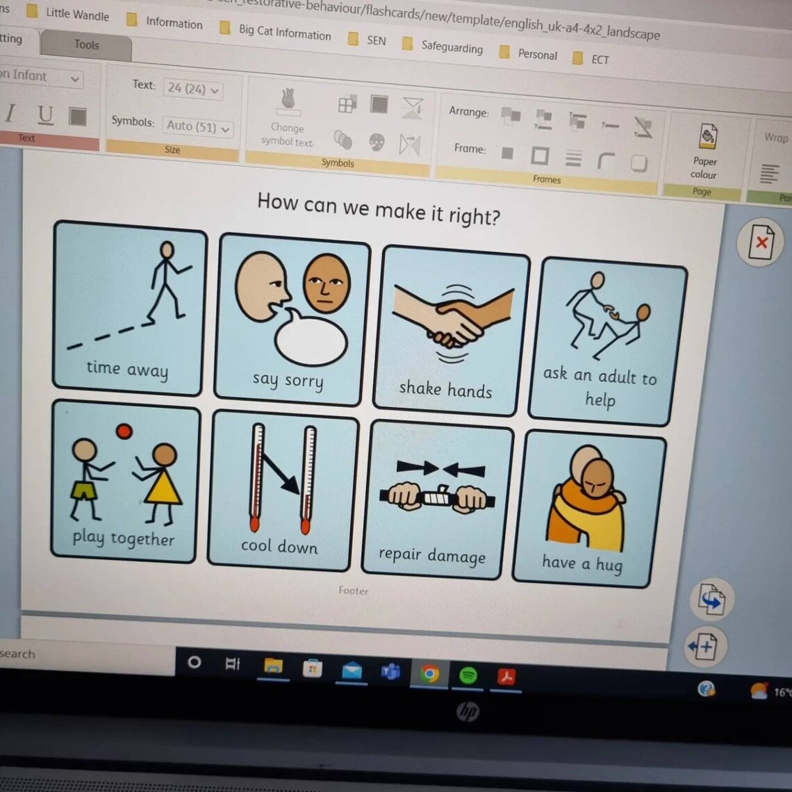 Restorative Behaviour Chart - Etsy