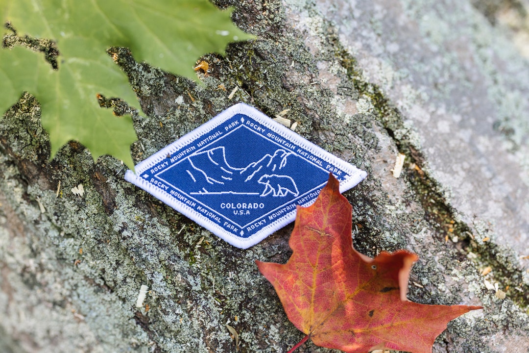 Rocky Mountain National Park Patch | Iron-on | Bear Patch | Woven Patch ...