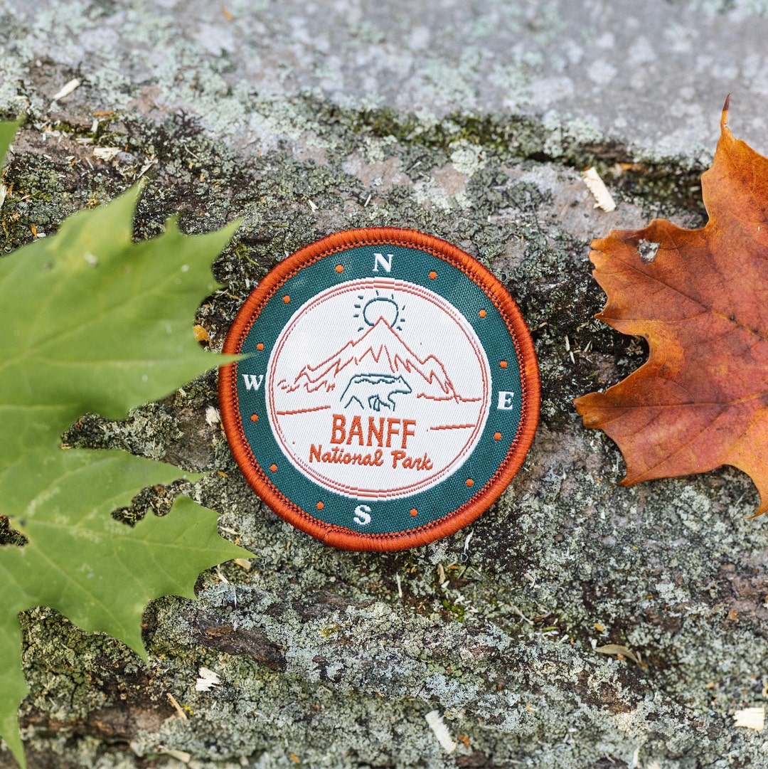 Banff National Park Woven Patch - Iron-on Souvenir - Etsy