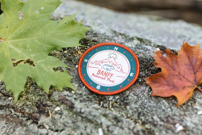 Banff National Park Woven Patch - Iron-on Souvenir - Etsy