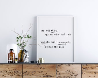 First Thought Poem Print I Hope You Stay Courtney | Etsy