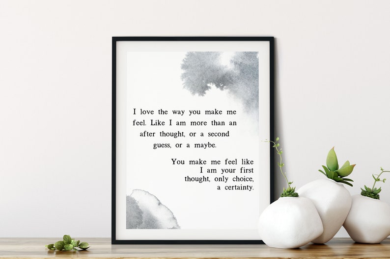 First Thought Poem Print I Hope You Stay Courtney - Etsy