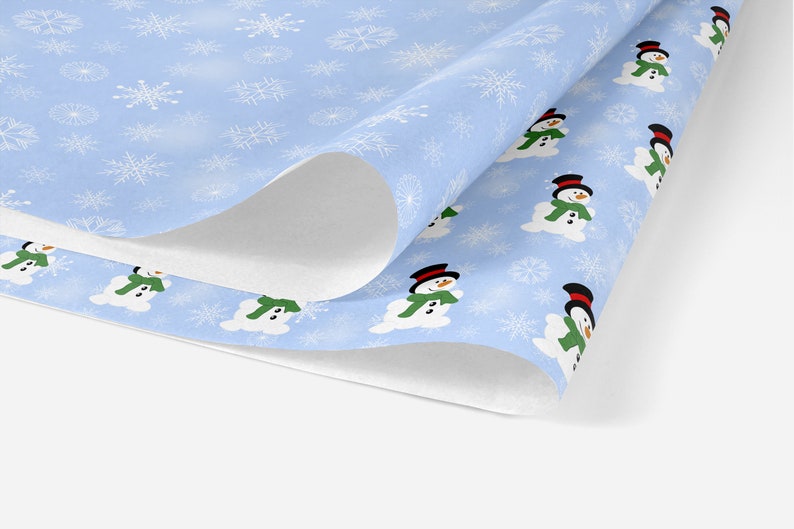 Christmas Seamless Pattern Clipart Cute Snowman Digital Paper - Etsy