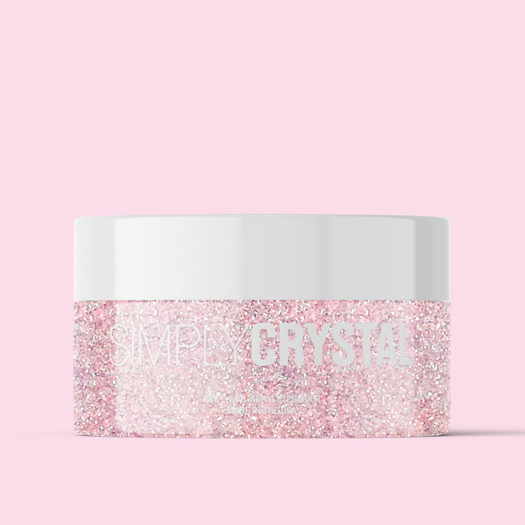 Hologram Pink Glitter Acrylic Nail Powder! Iridescent - Reflective ...