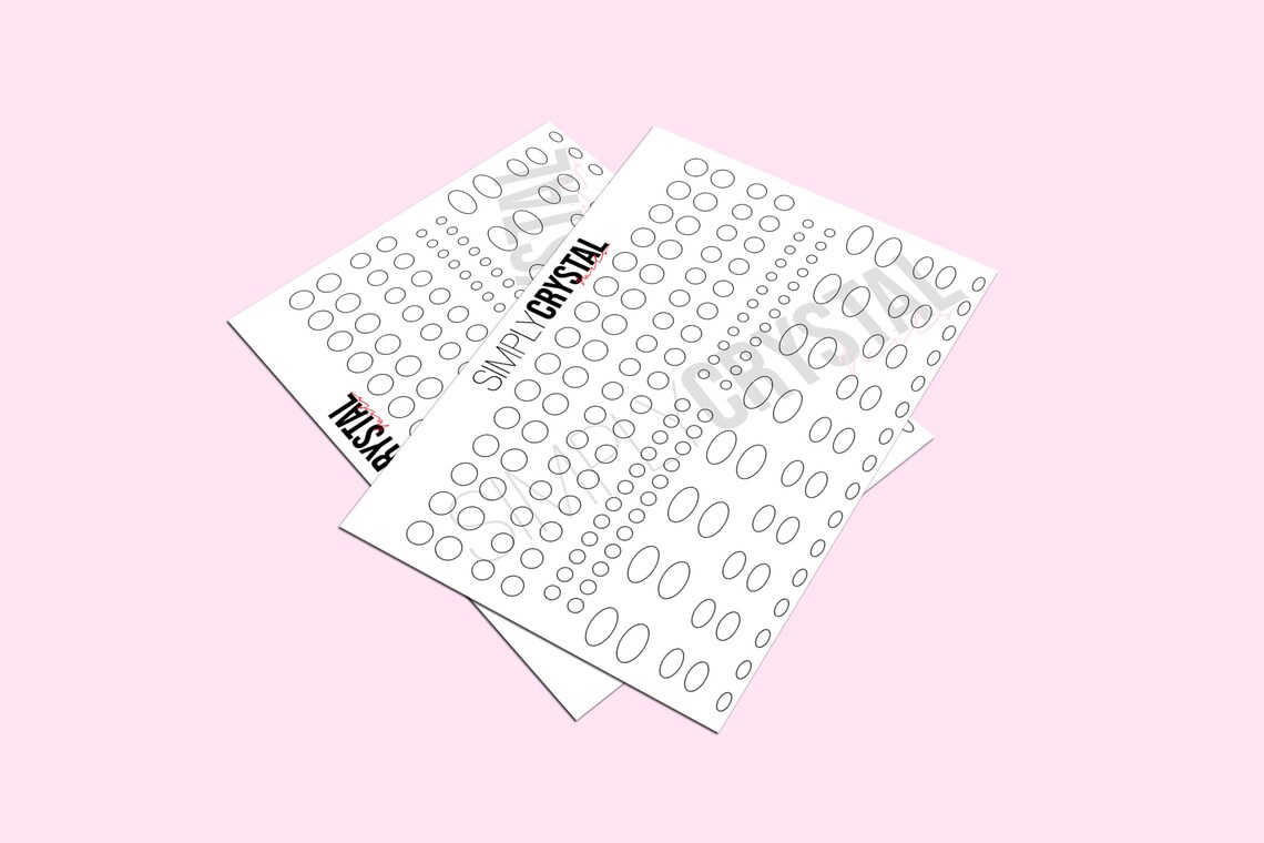 Acrylic Bead Control Practice Application Sheet! 8.5" X 11" Digital ...