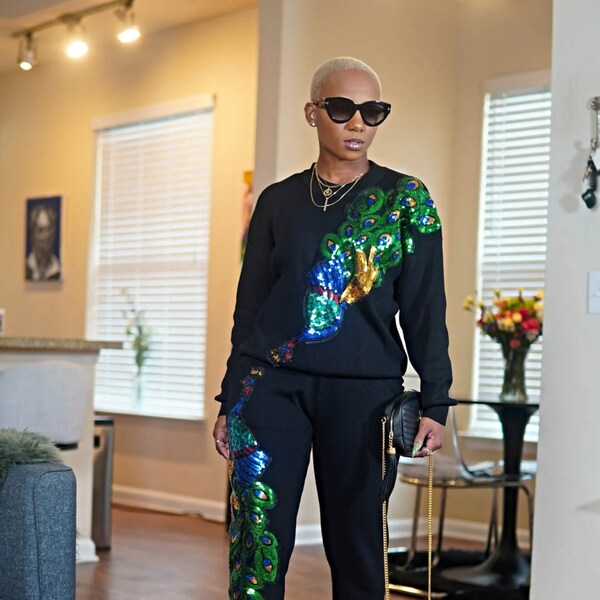 Sequin Joggers - Etsy