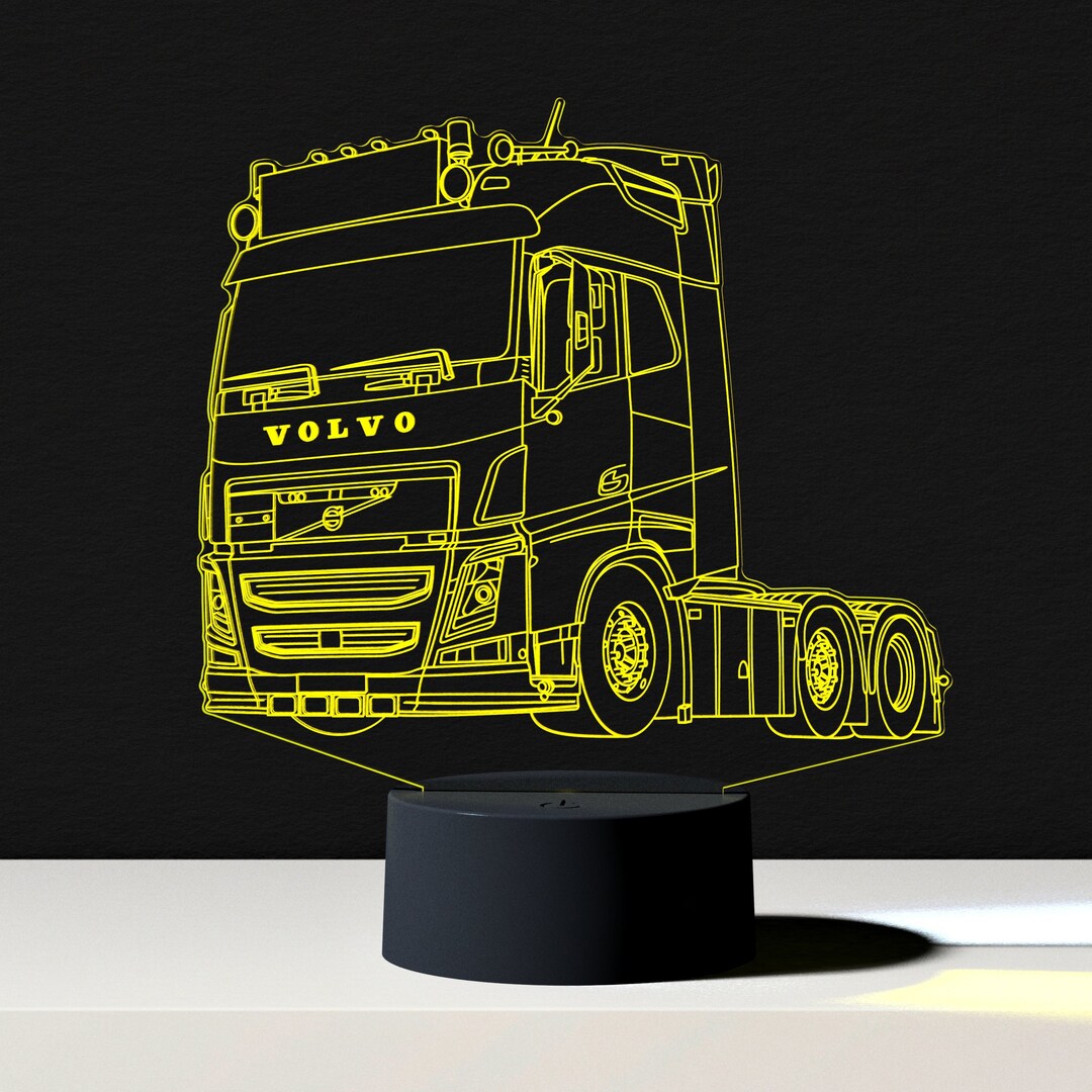 Volvo FH4, LED Night Light, Birthday, Bedroom Light, Truck, Truck Night ...