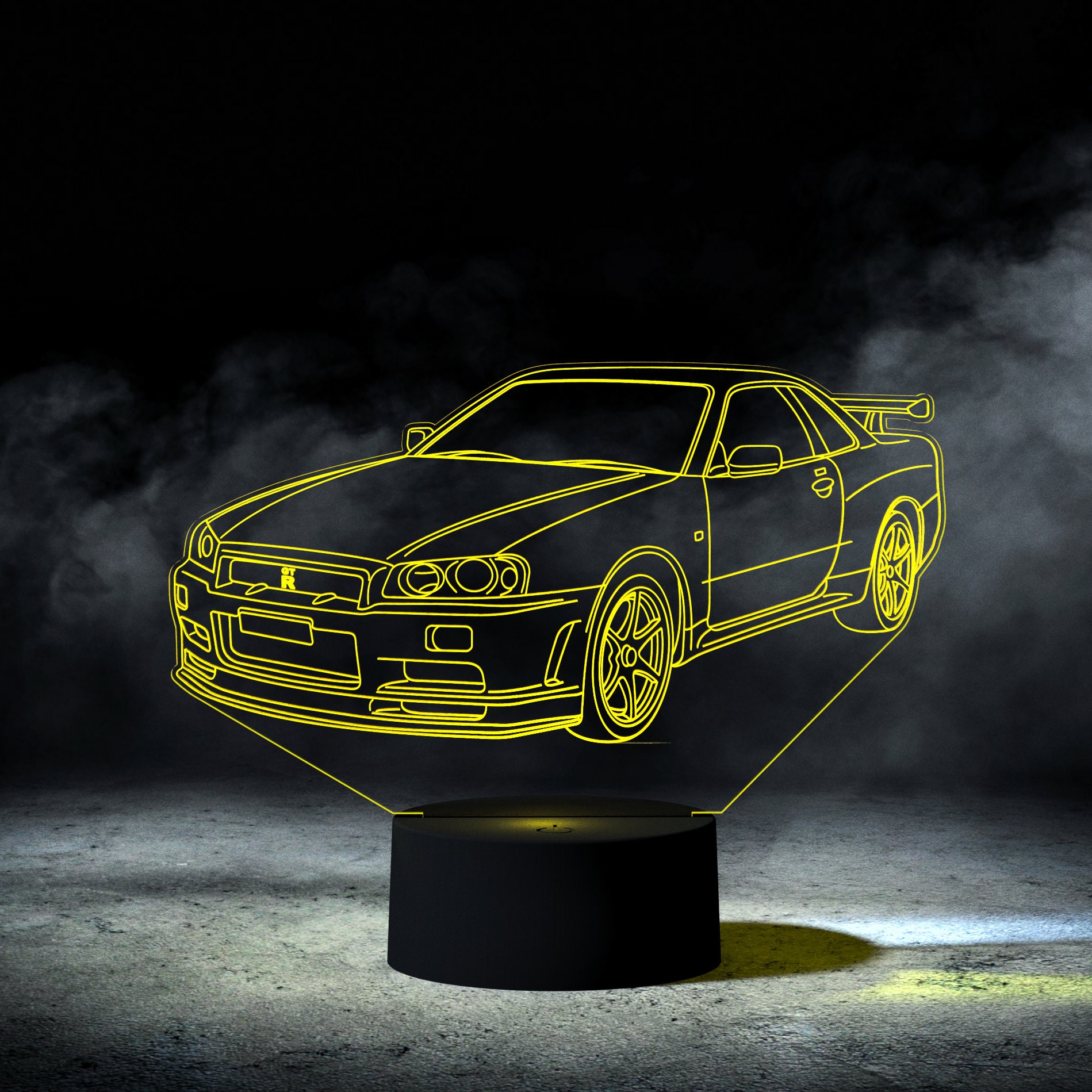 Skyline R34 GT-R 3d Illusion Custom Car Night Light Lamp - Etsy UK