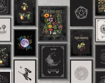 Witchy Esoteric Decor Printable Gallery Wall Art Set Mega - Etsy