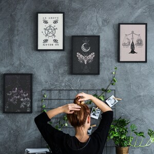 Witchy Esoteric Decor Printable Gallery Wall Art Set Mega Bundle ...