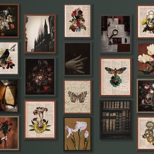 Dark Academia Decor Aesthetic Mega Bundle Printable Wall Art Set, Indie ...