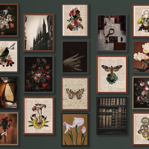 Dark Academia Aesthetic Wall Decor 135pcs Vintage Poster - Etsy