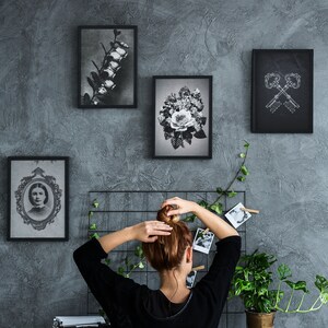 Dark Goth Oddities Moody Home Decor Printable Gallery Wall Art Set - Etsy