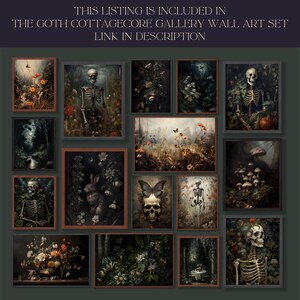 Macabre Goth Decor Skeleton Portraits Printable Wall Art Set of 3 - Etsy