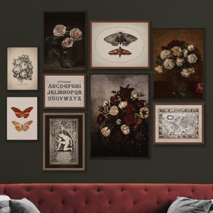 Dark Academia Decor Moody Printable Gallery Wall Art Set Mega Bundle ...