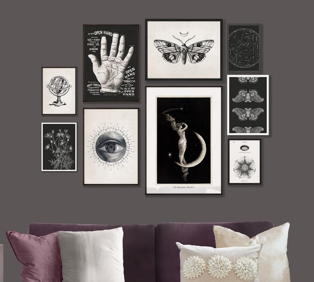 Witchy Esoteric Decor Printable Gallery Wall Art, Mystical Aesthetic ...