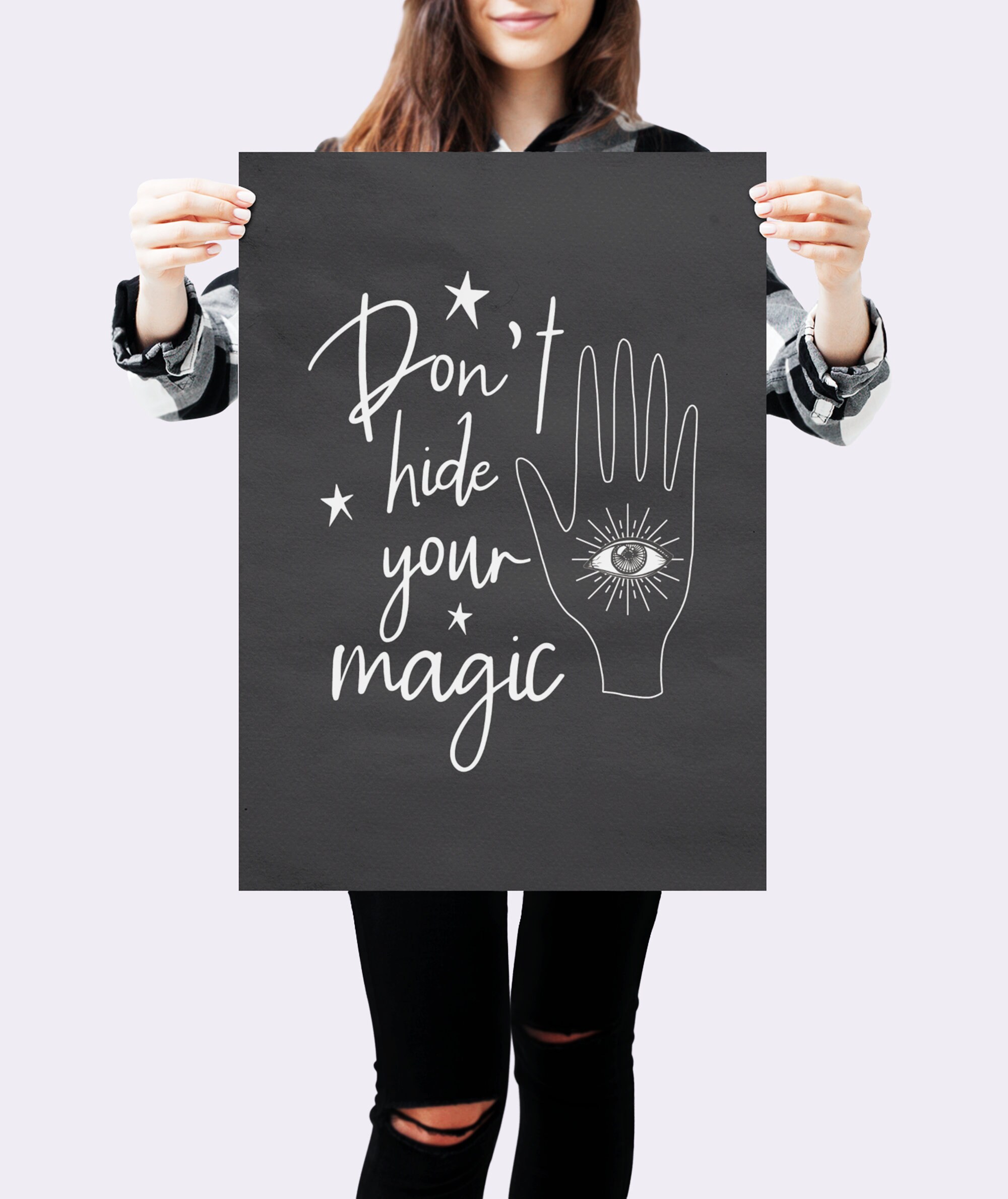 Don't Hide Your Magic Witchy Wall Art Print Witch College | Etsy