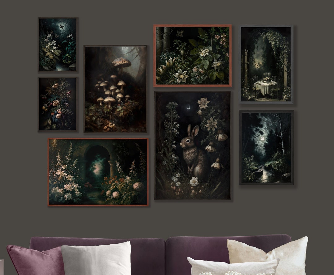 Dark Cottagecore Decor Moody Aesthetic Printable Gallery Wall Art Set ...