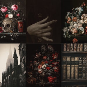 Dark Academia Decor Prints Aesthetic Wall Art Set Vintage - Etsy