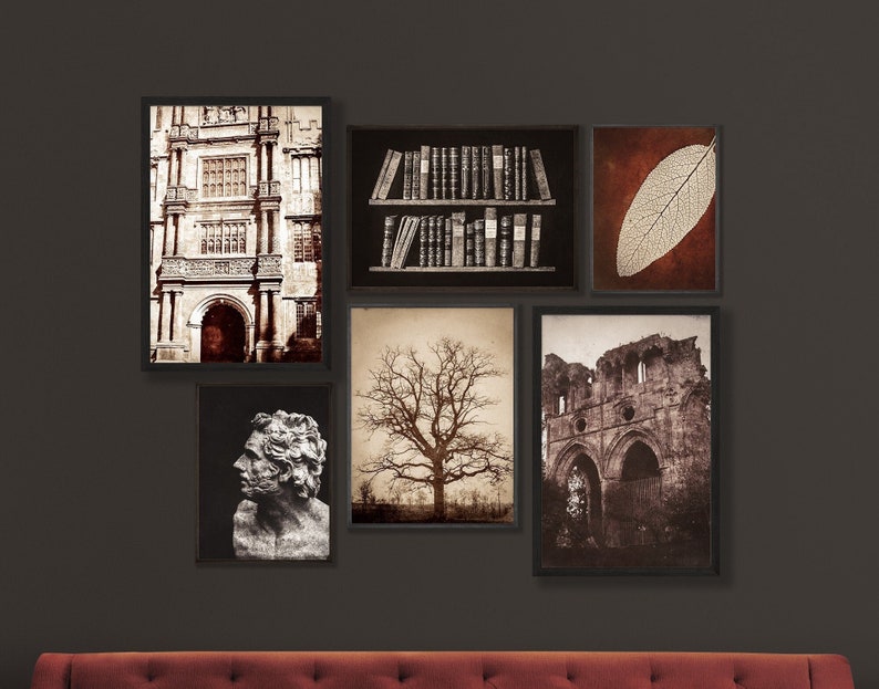 Dark Academia Decor Printable Gallery Wall Set Vintage Goth - Etsy