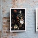 Dark Academia Decor Floral Printable Wall Art Set of 3 - Etsy