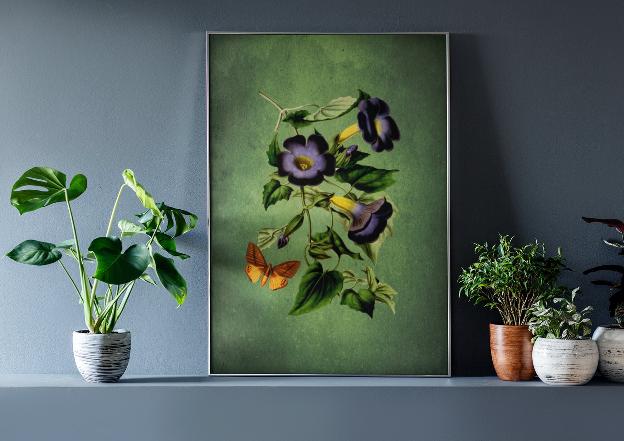 Dark Cottagecore Decor Vintage Butterfly Printable Art Set - Etsy