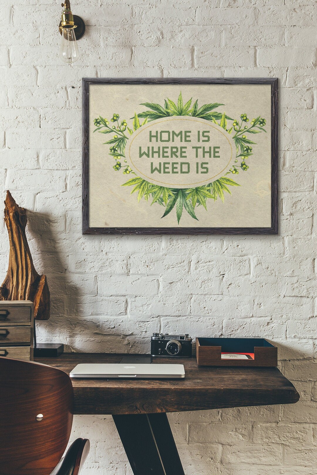 Stoner Decor Printable Wall Art, Weed Home Decor Digital Art Poster ...