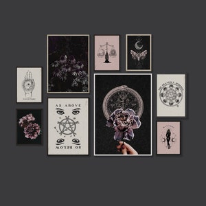 Witchy Esoteric Decor Printable Gallery Wall Art Set Mega Bundle ...