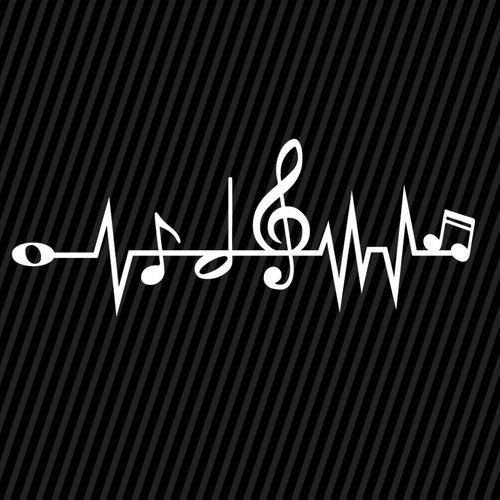 Music SVG File Music Heartbeat Svg Cut Files for Cricut for - Etsy
