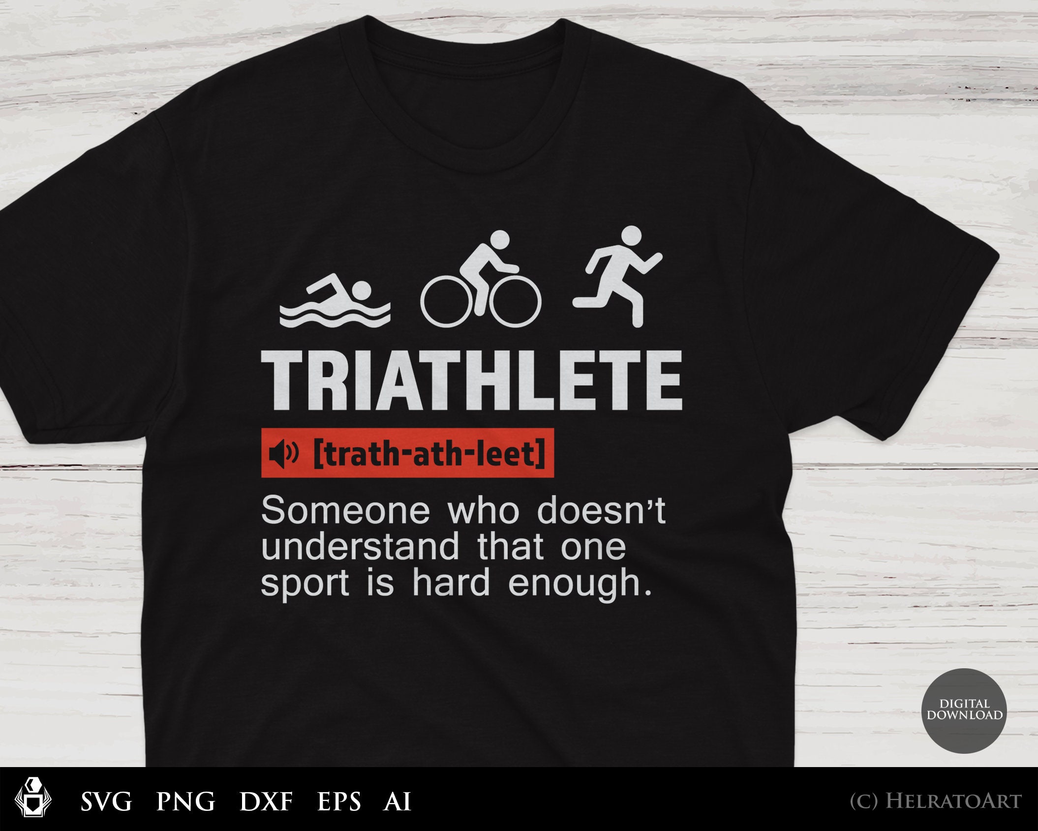 Triathlon SVG Triathlete Svg Sport Clipart Cut File - Etsy